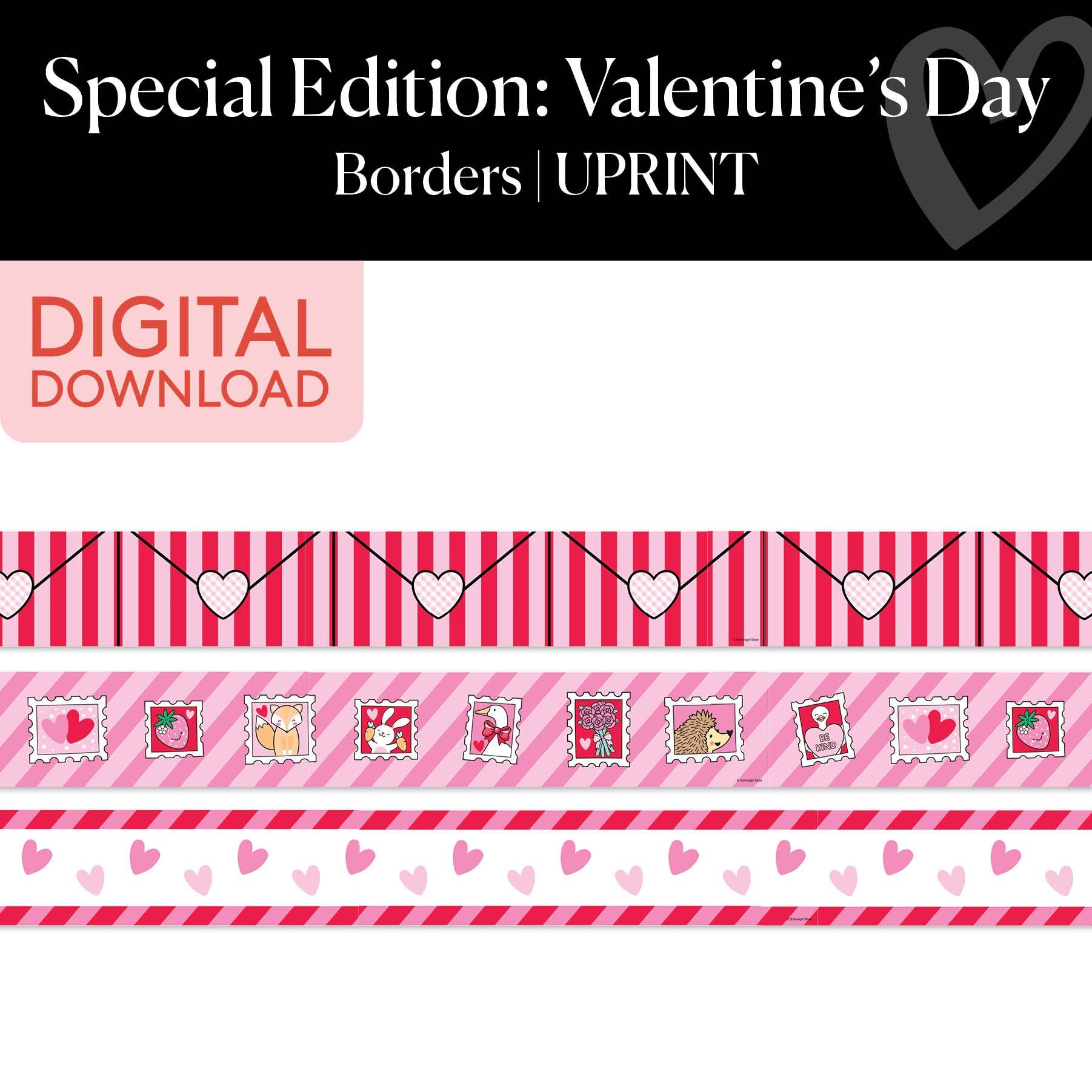 Printable Valentines Borders | Special Edition: Valentine's Day ...
