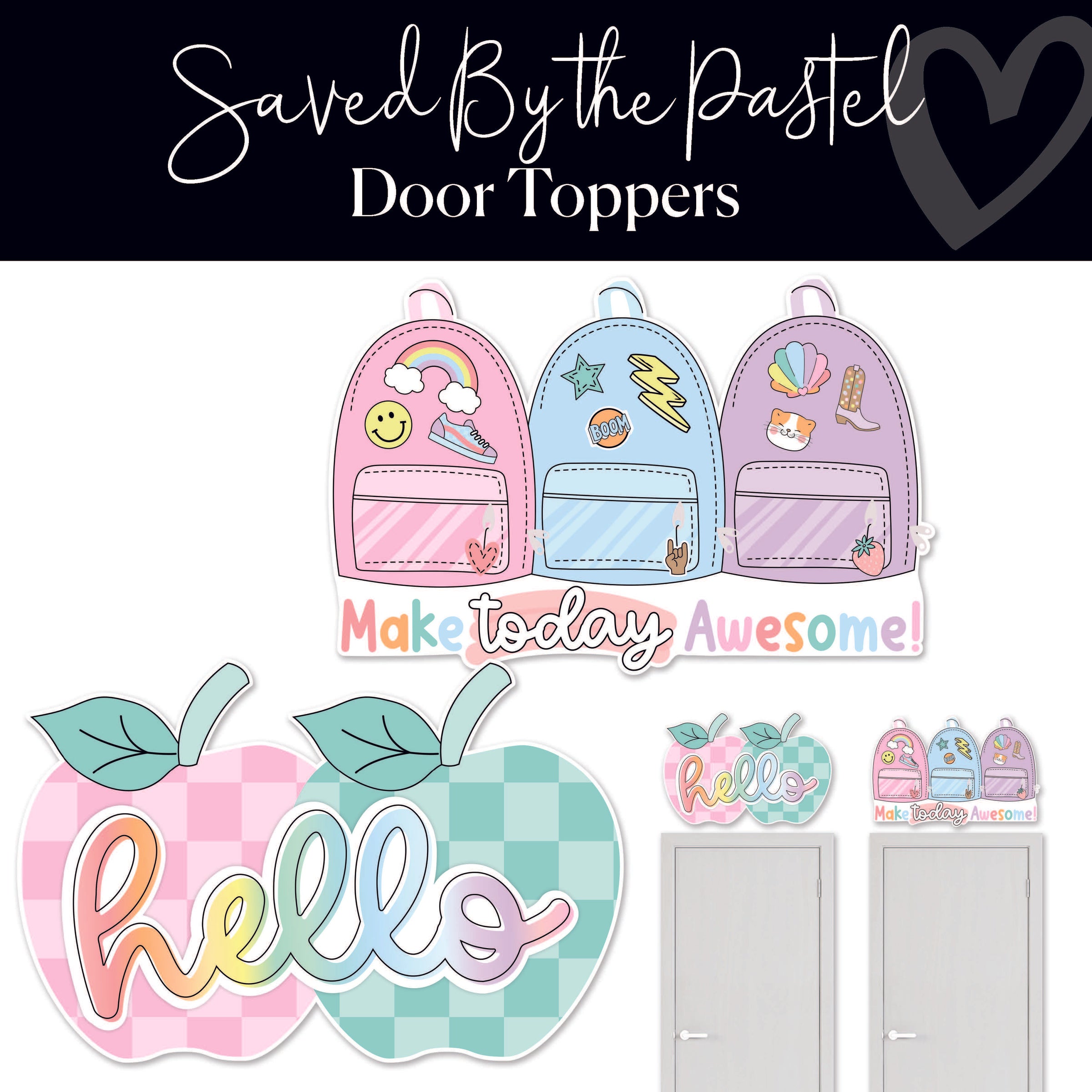 Saved By The Pastel | Pre-Printed Classroom Decor Bundle | Decor To Yo ...