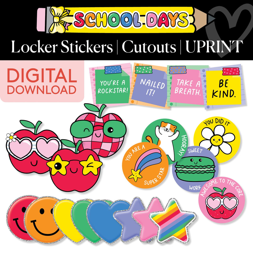 Printable Bulletin Board Cutouts – Schoolgirl Style