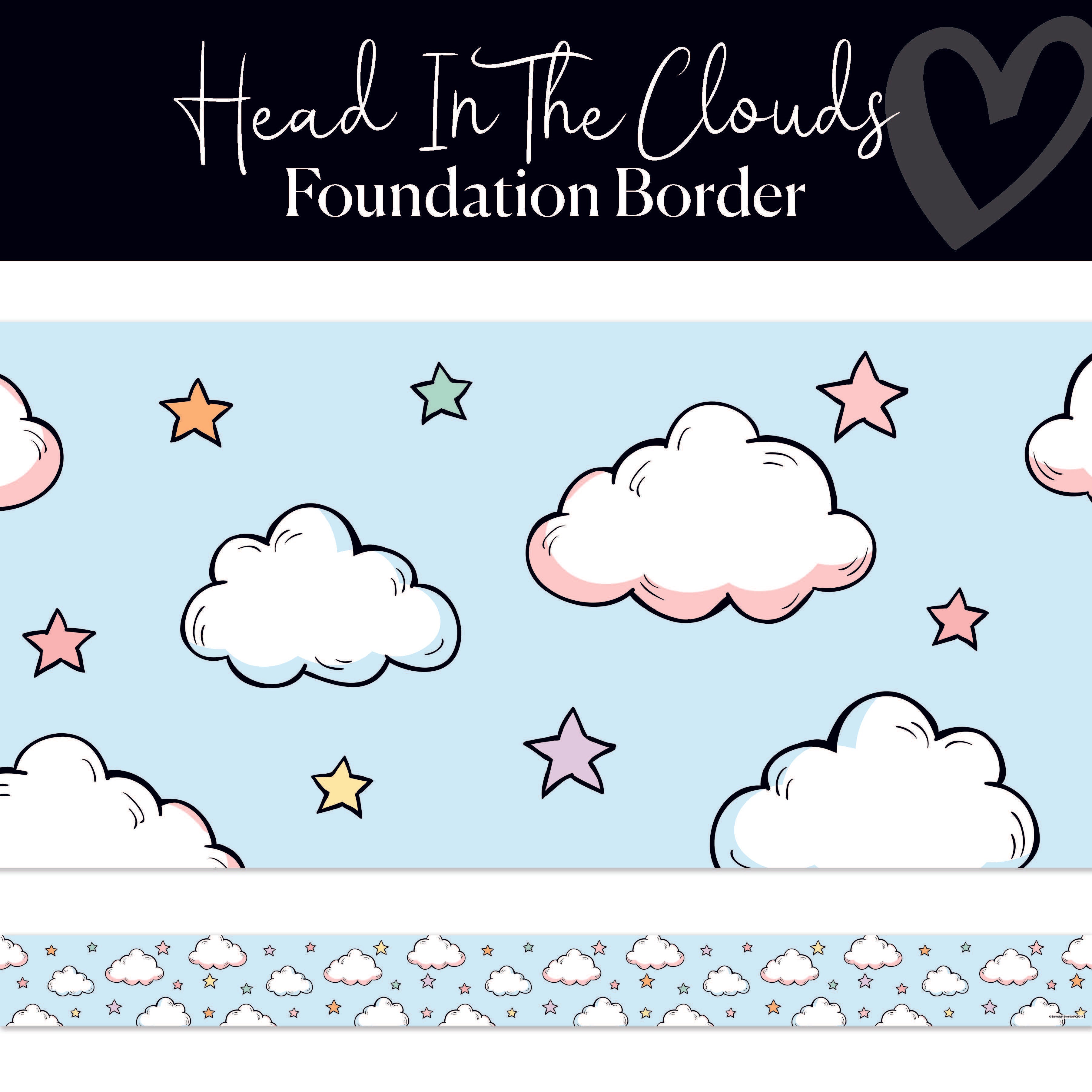 Head In The Clouds | Bulletin Board Borders | Schoolgirl Style