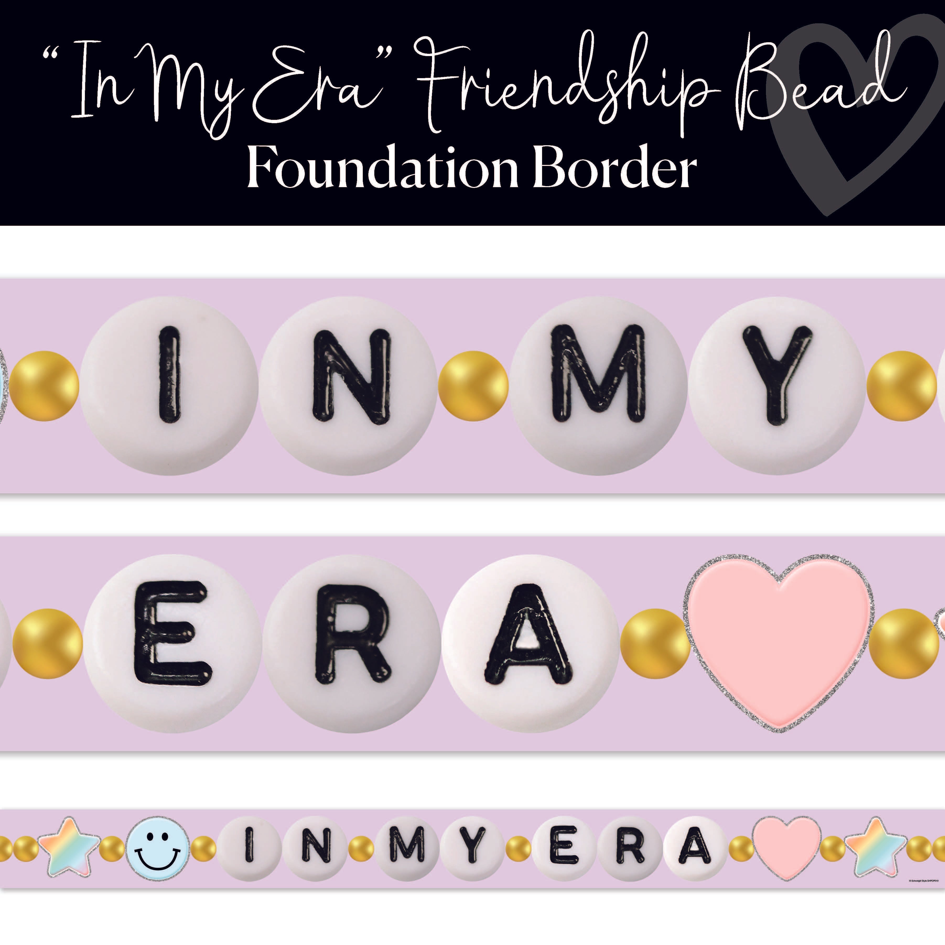 In My Era Friendship Bead | Bulletin Board Borders | Schoolgirl Style