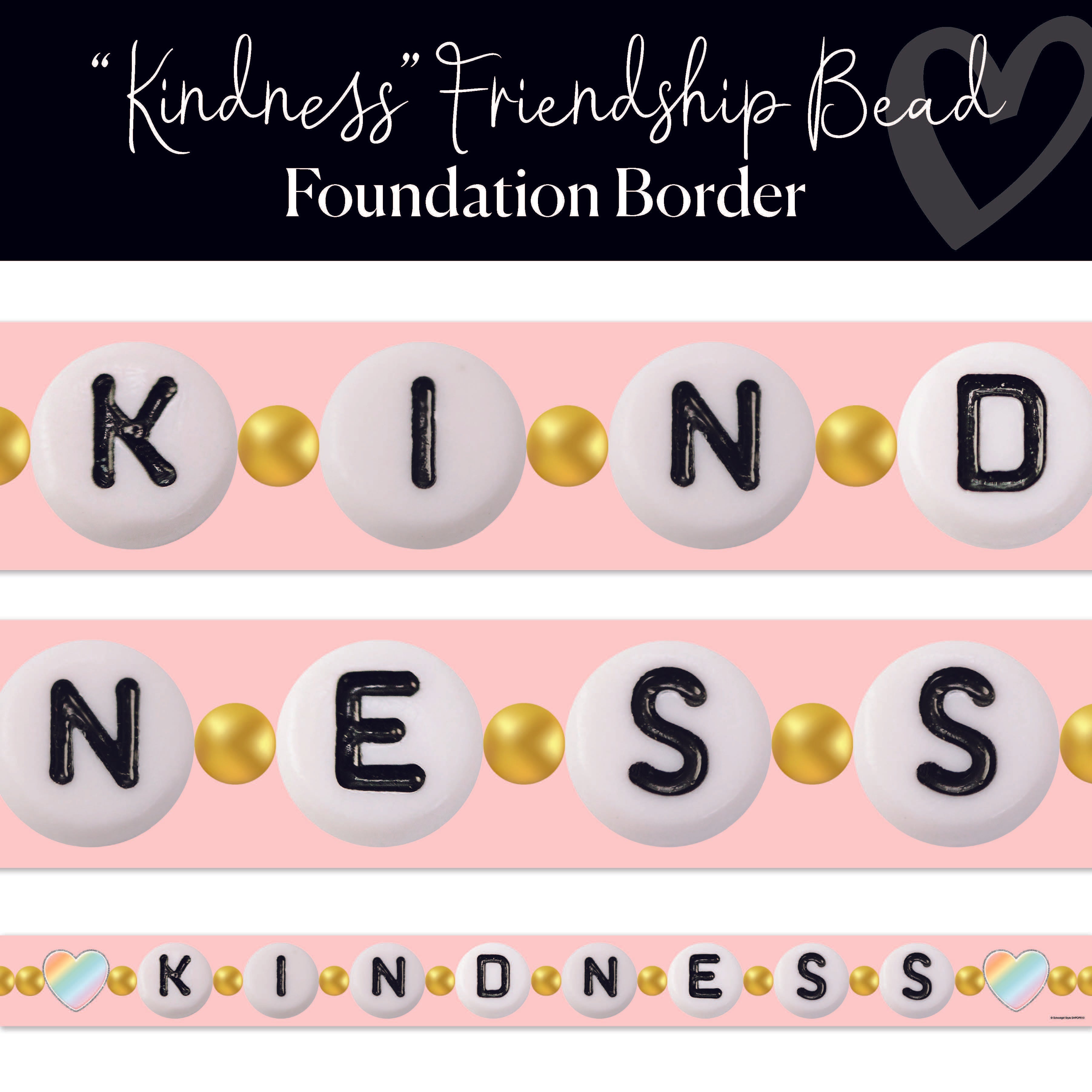 Kindness Friendship Bead | Bulletin Board Borders | Schoolgirl Style