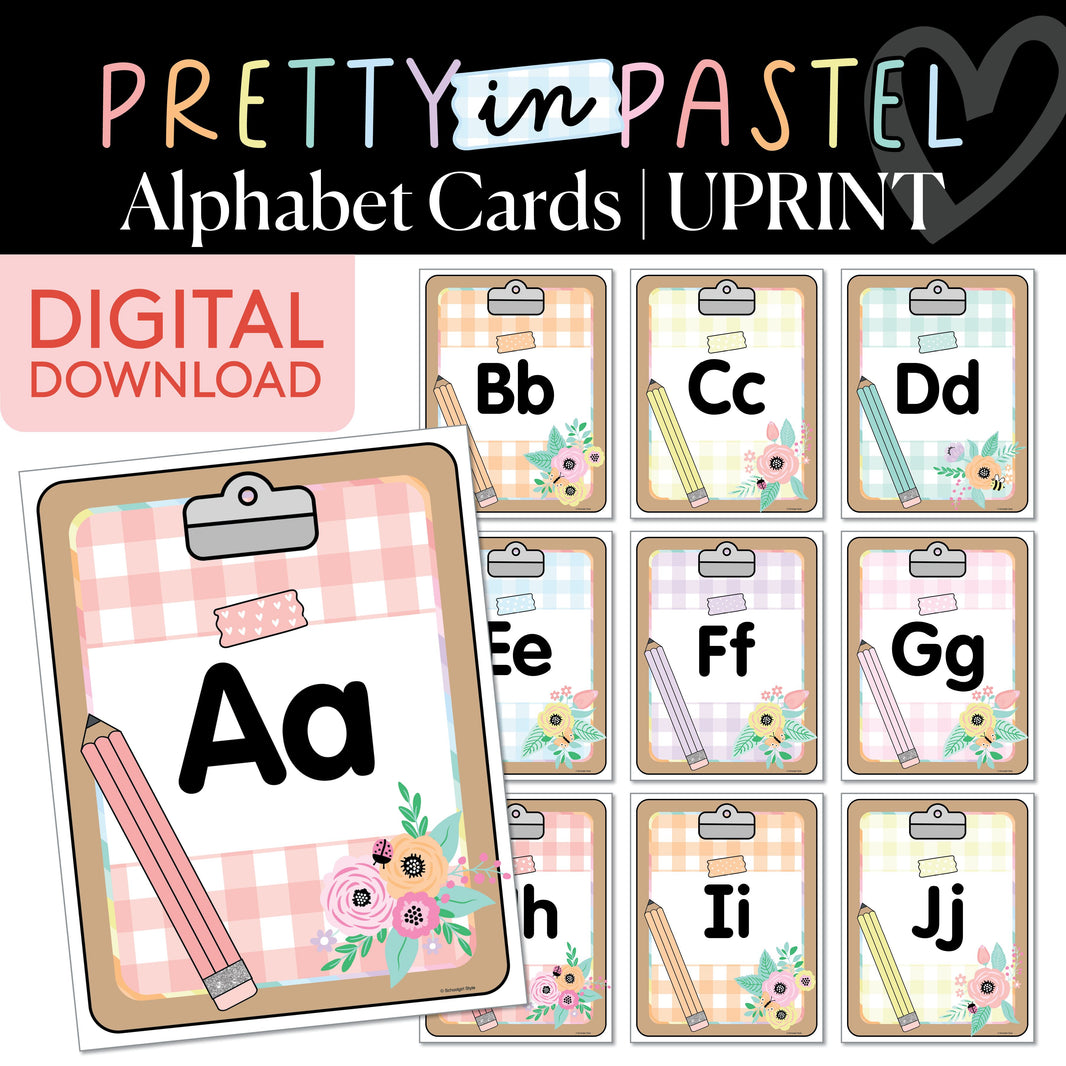 Classroom Alphabet Lines | Schoolgirl Style