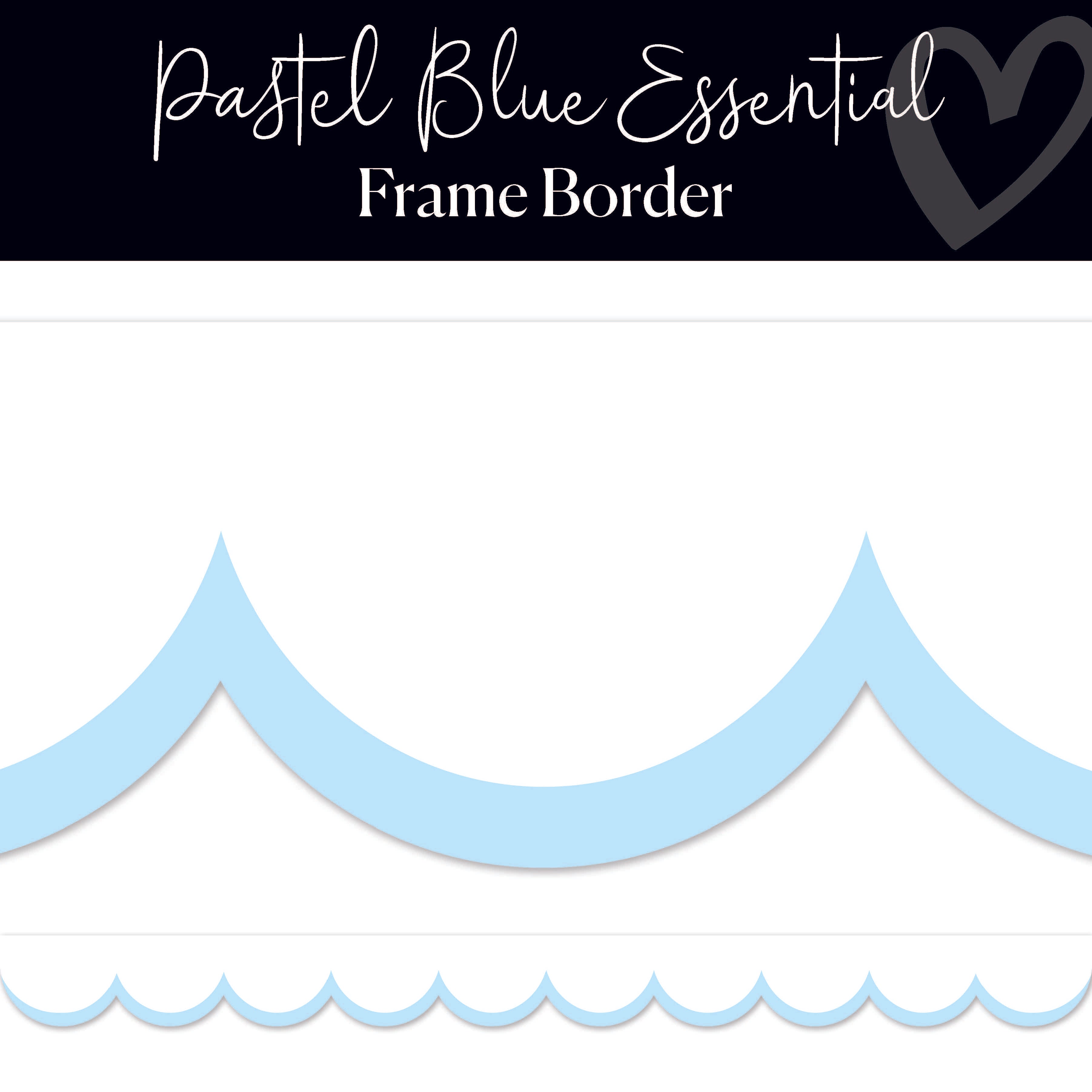 Pastel Blue | Bulletin Board Borders | Schoolgirl Style