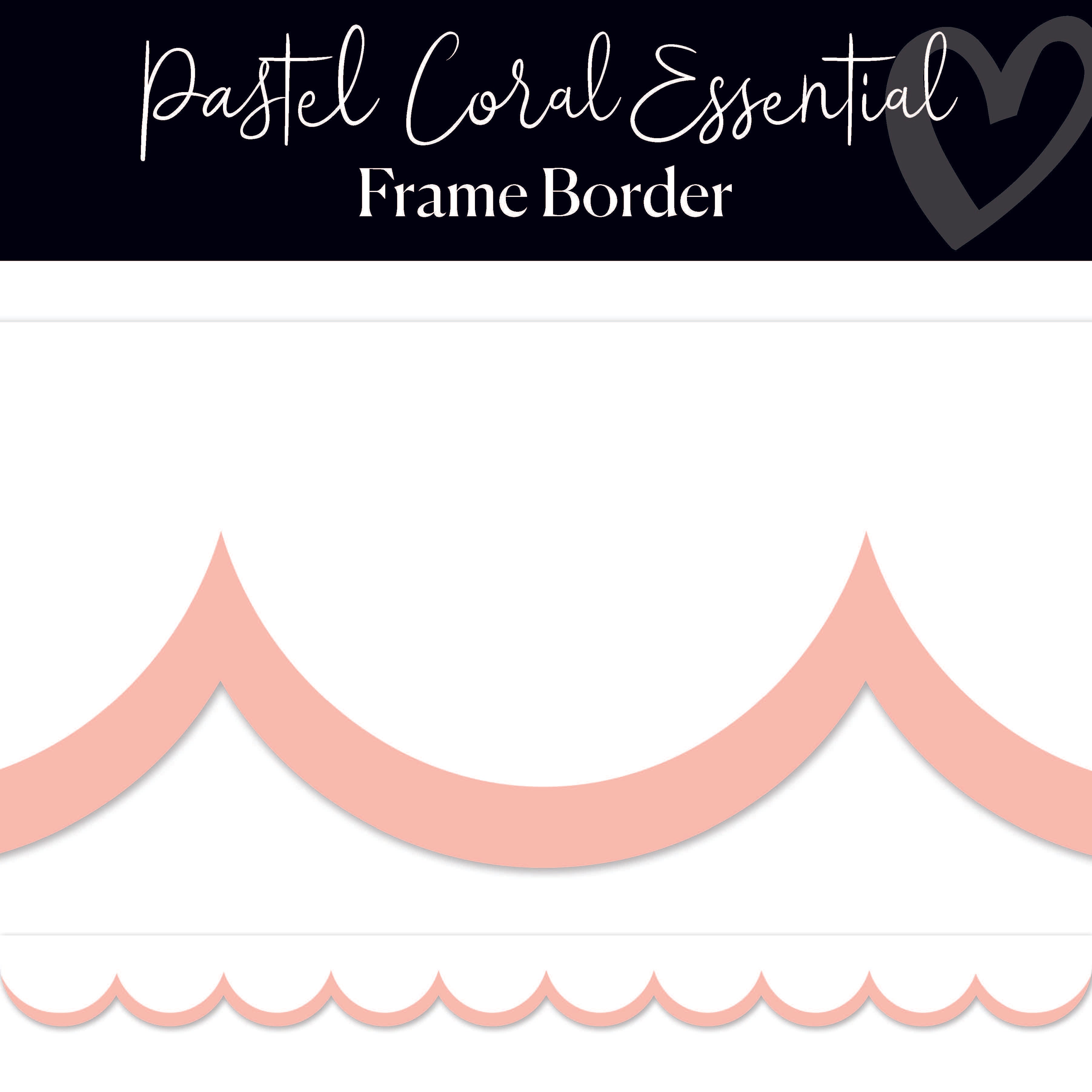 Pastel Coral | Bulletin Board Borders | Schoolgirl Style
