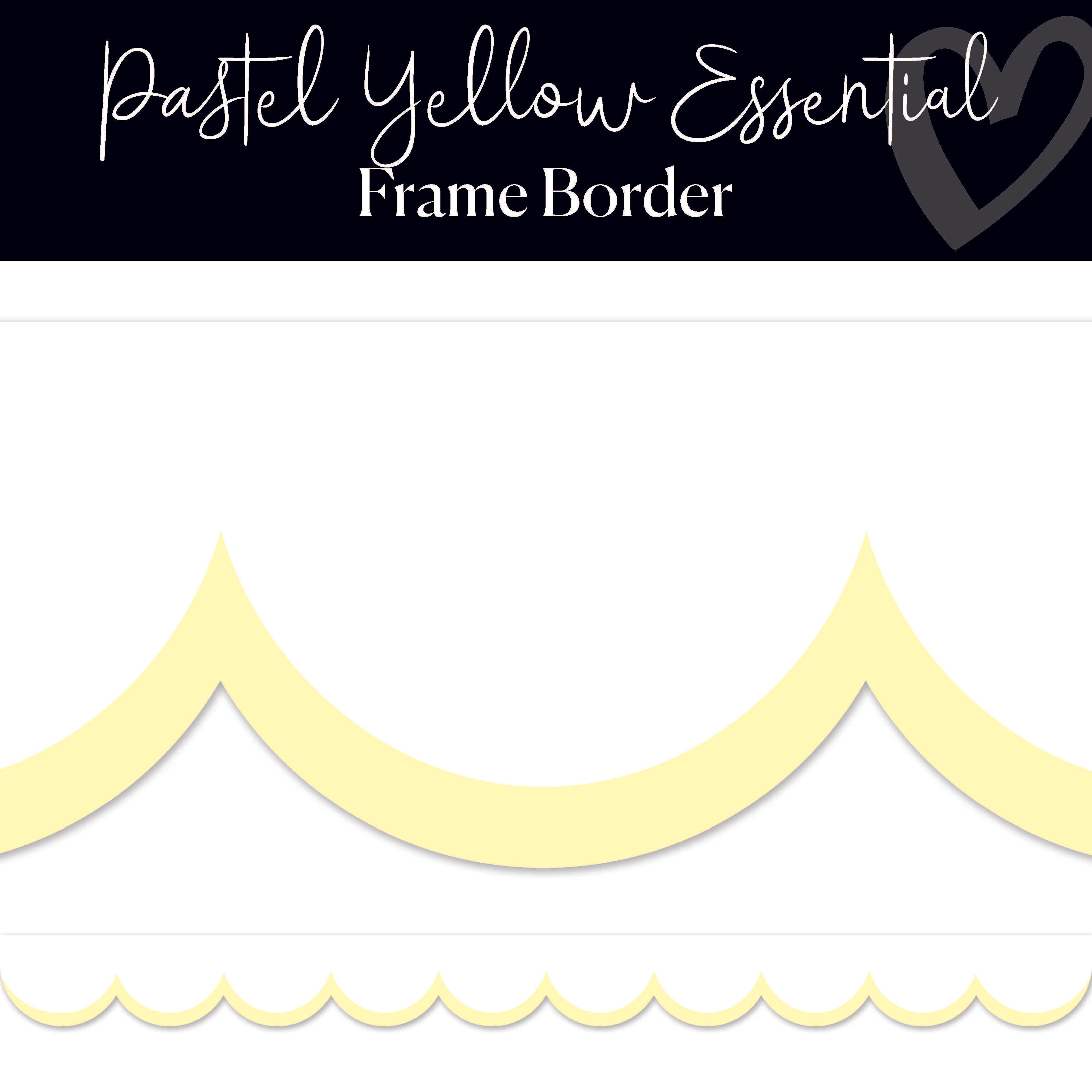Pastel Yellow | Bulletin Board Borders | Schoolgirl Style