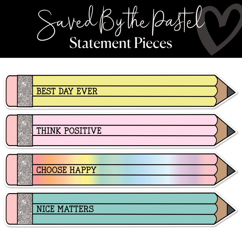 Saved By The Pastel Pre-Printed Classroom Decor Bundle – Schoolgirl Style