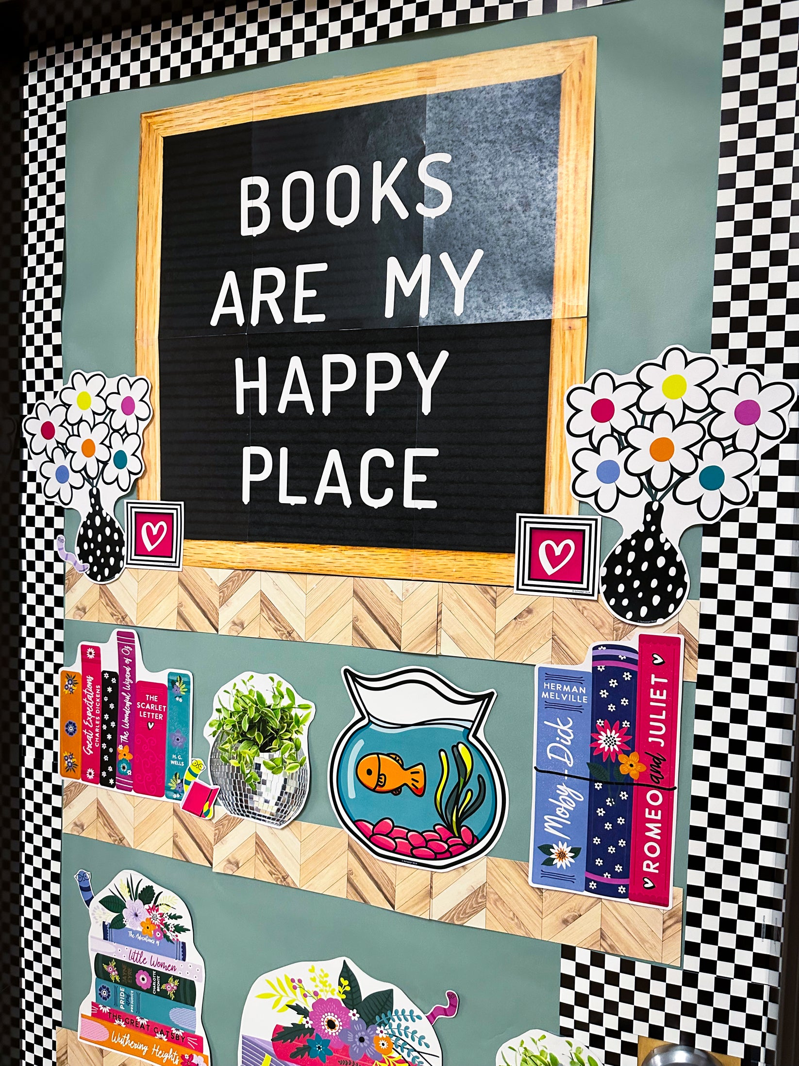 Books Are My Happy Place Door Decor – Schoolgirl Style