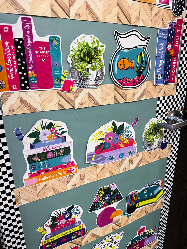 Printable Books Are My Happy Place Classroom Door Decorations | Midnig ...