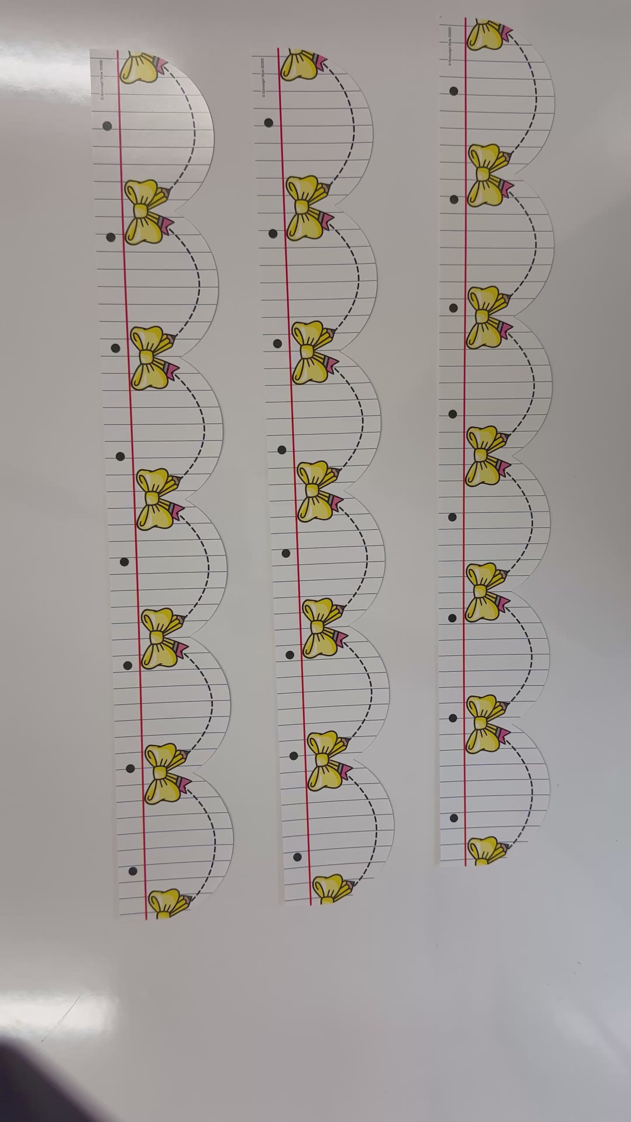Study Hall Pencil Bows Bulletin Board Border | School Days – Schoolgirl ...