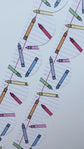 Color In The Lines Bright Rainbow Crayon Bulletin Board Border | Schoo ...