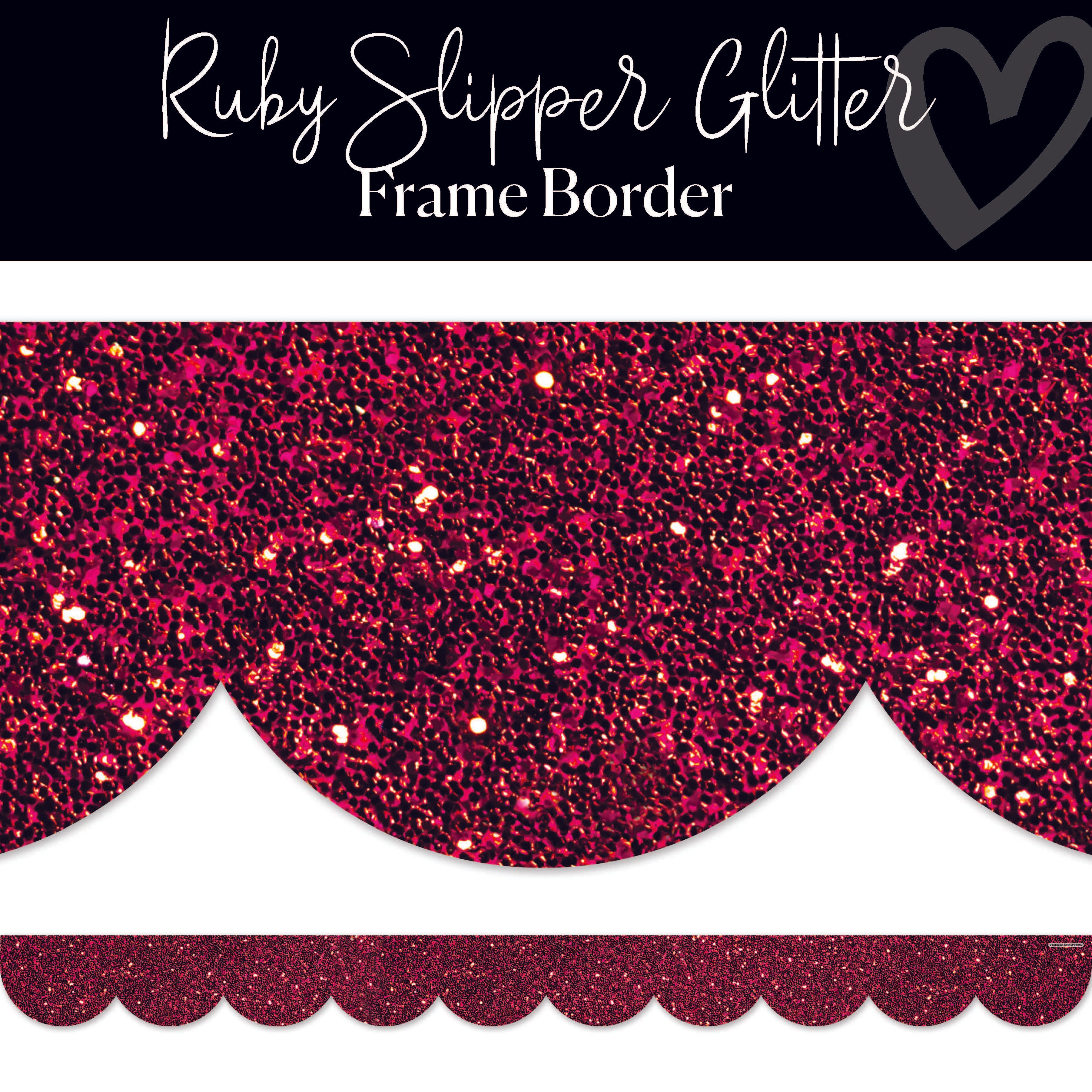 Ruby Slipper Glitter | Bulletin Board Borders | Schoolgirl Style