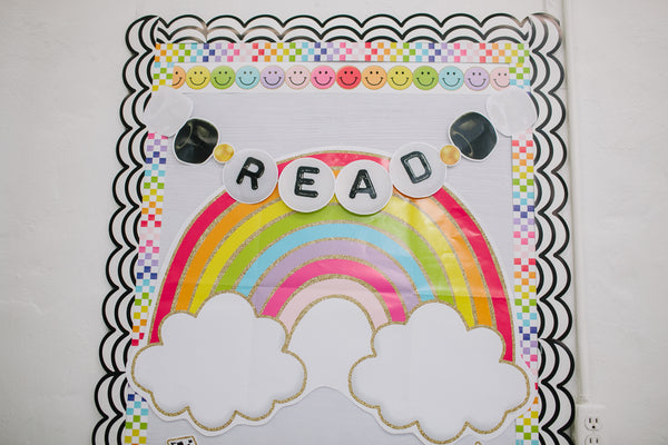 Friendship Bead Bulletin Board Letters | DIY Inspirational Classroom ...
