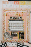 Retro Calendar Bulletin Board Set | Little Miss Retro – Schoolgirl Style