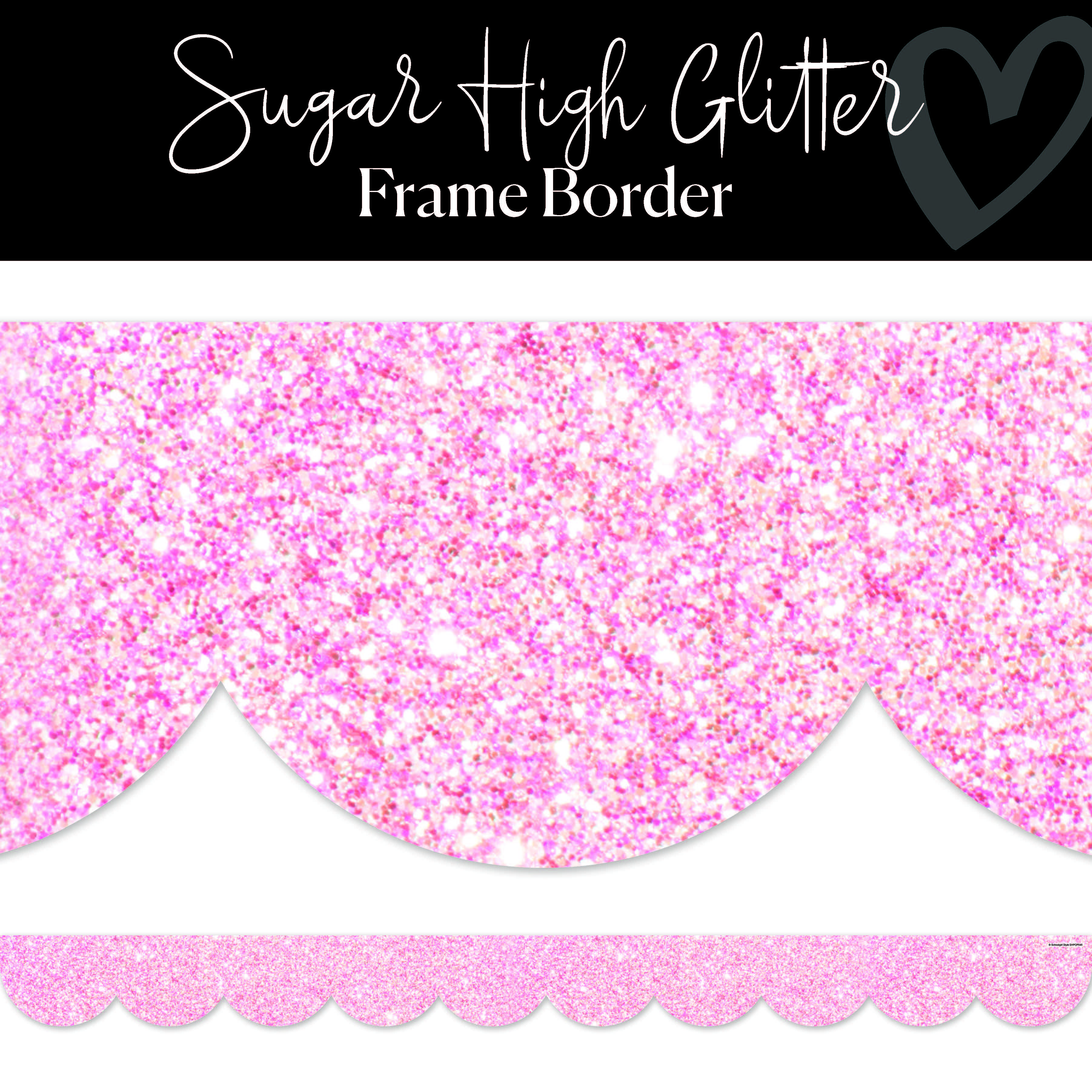 Sugar High Glitter | Bulletin Board Borders | Schoolgirl Style