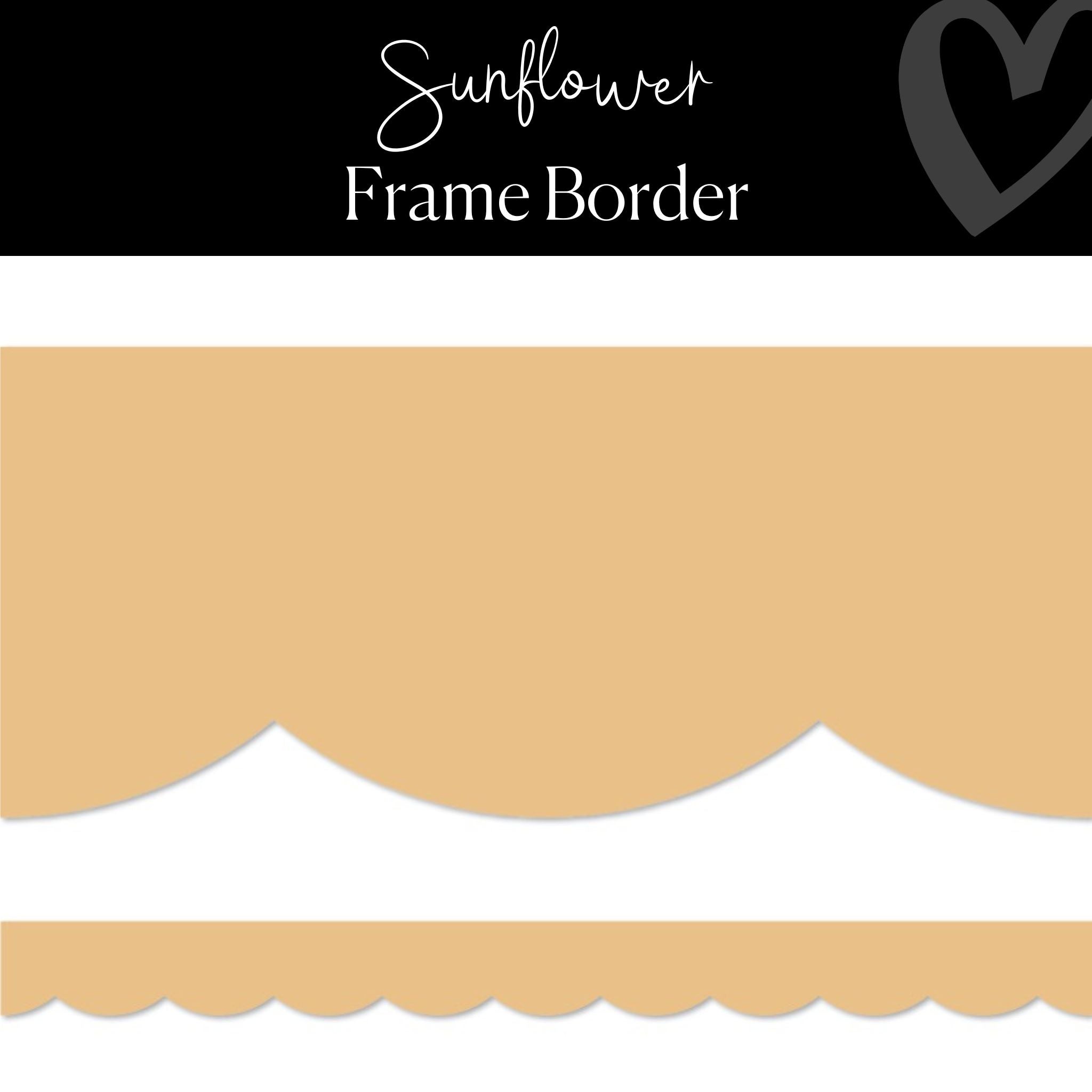 Sunflower Yellow Bulletin Board Border – Schoolgirl Style