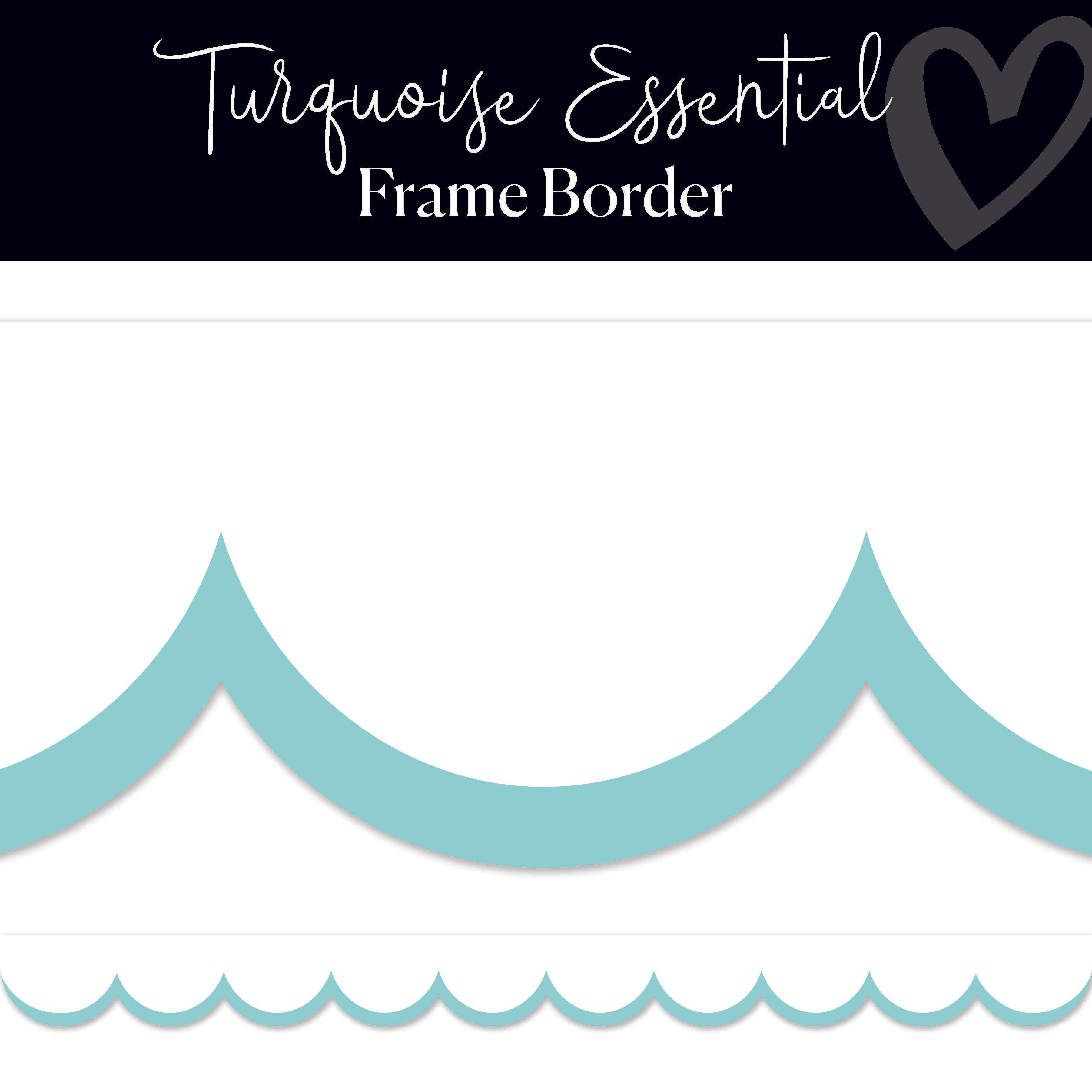 Pastel Turquoise | Bulletin Board Borders | Schoolgirl Style