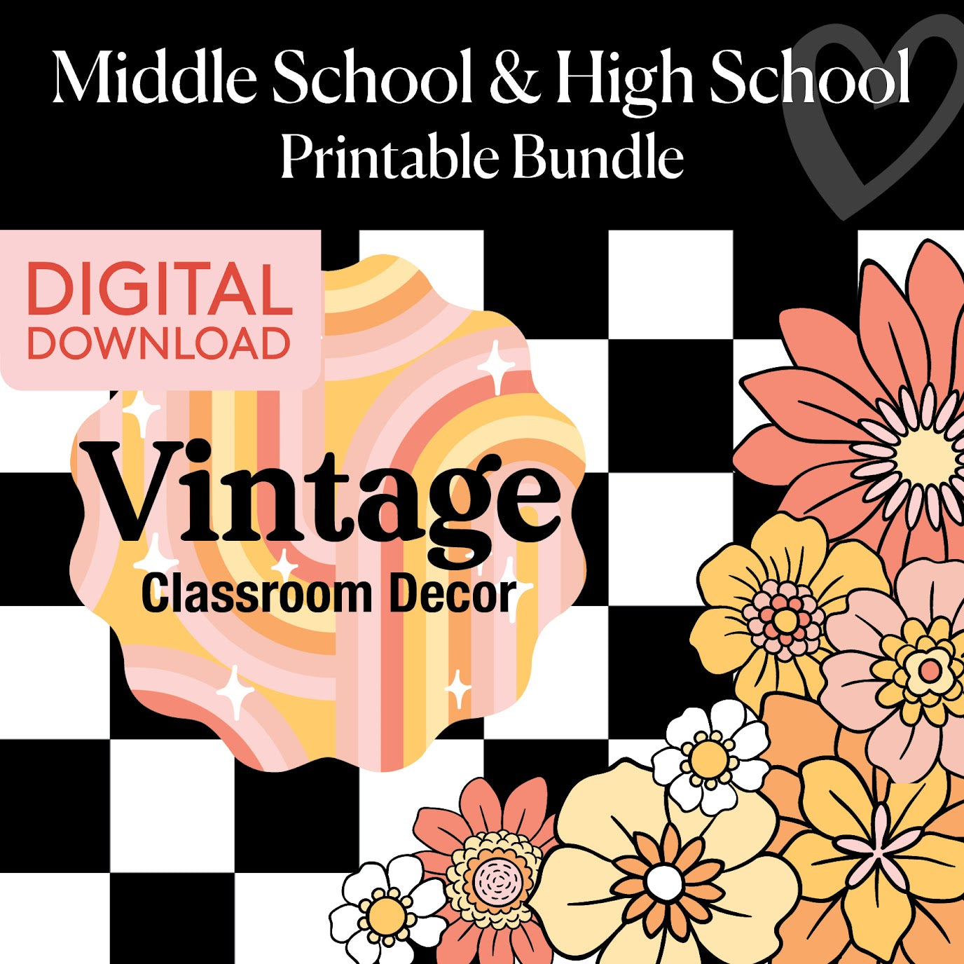 Vintage Classroom Decor | Middle School & High School Printable Bundle ...