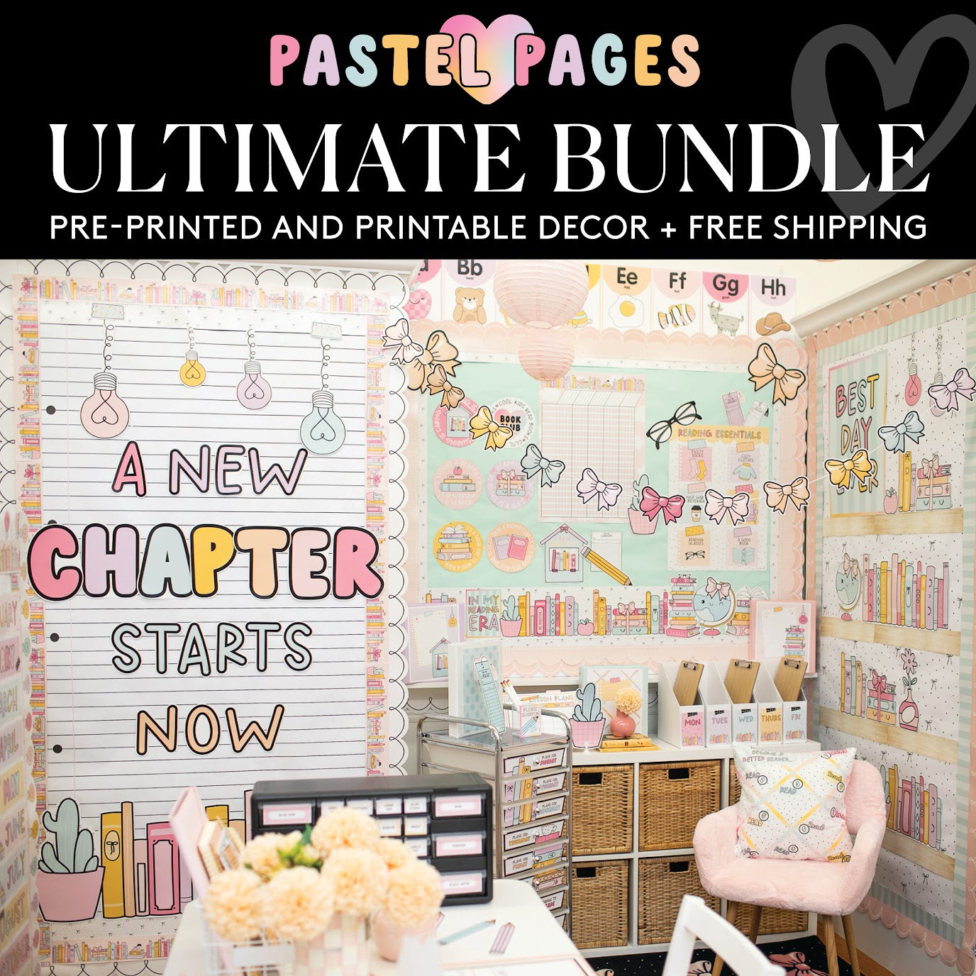 Pastel Pages Ultimate Pre-Printed and Printable Classroom Decor Bundle ...