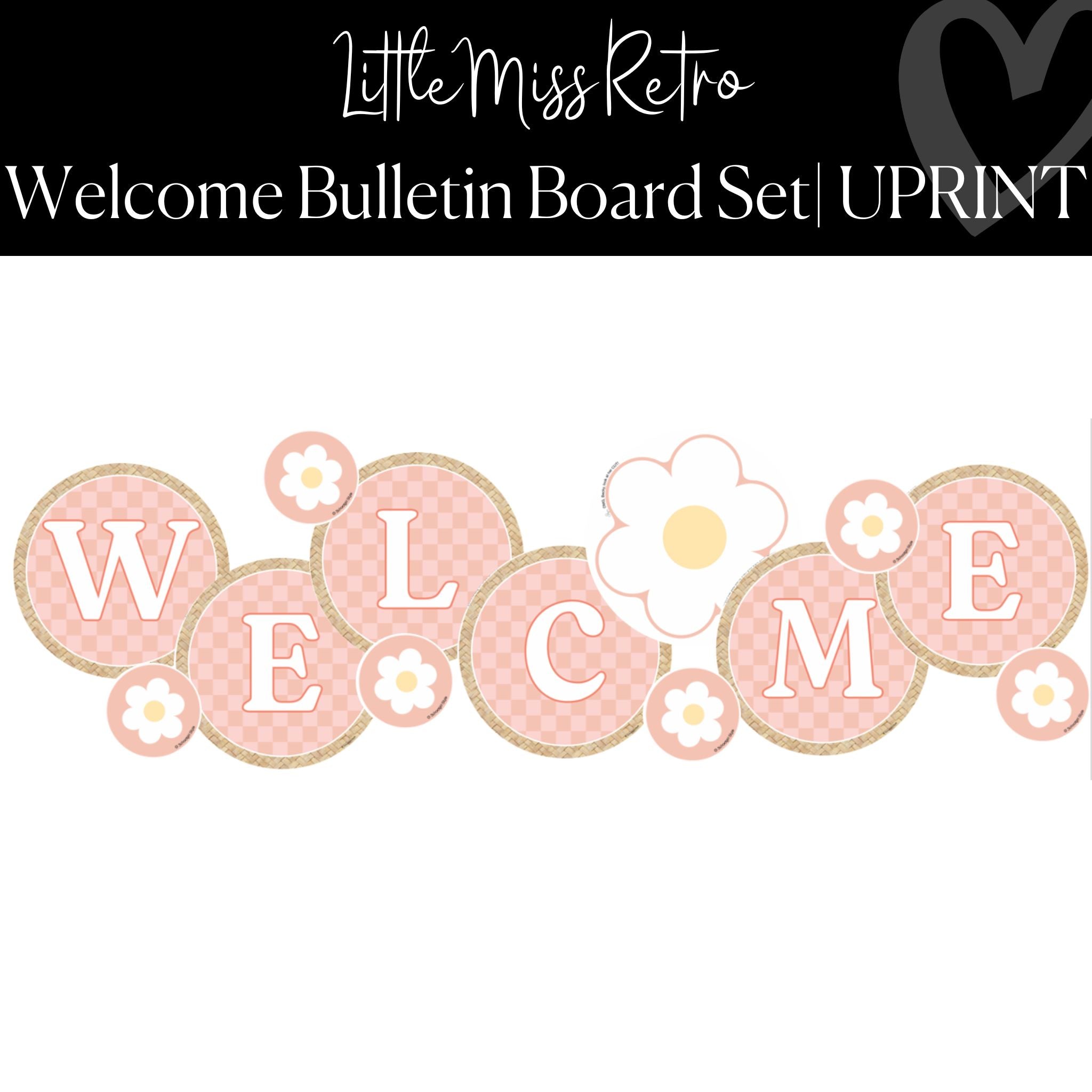 Daisy "Welcome" Bulletin Board Set | Schoolgirl Style