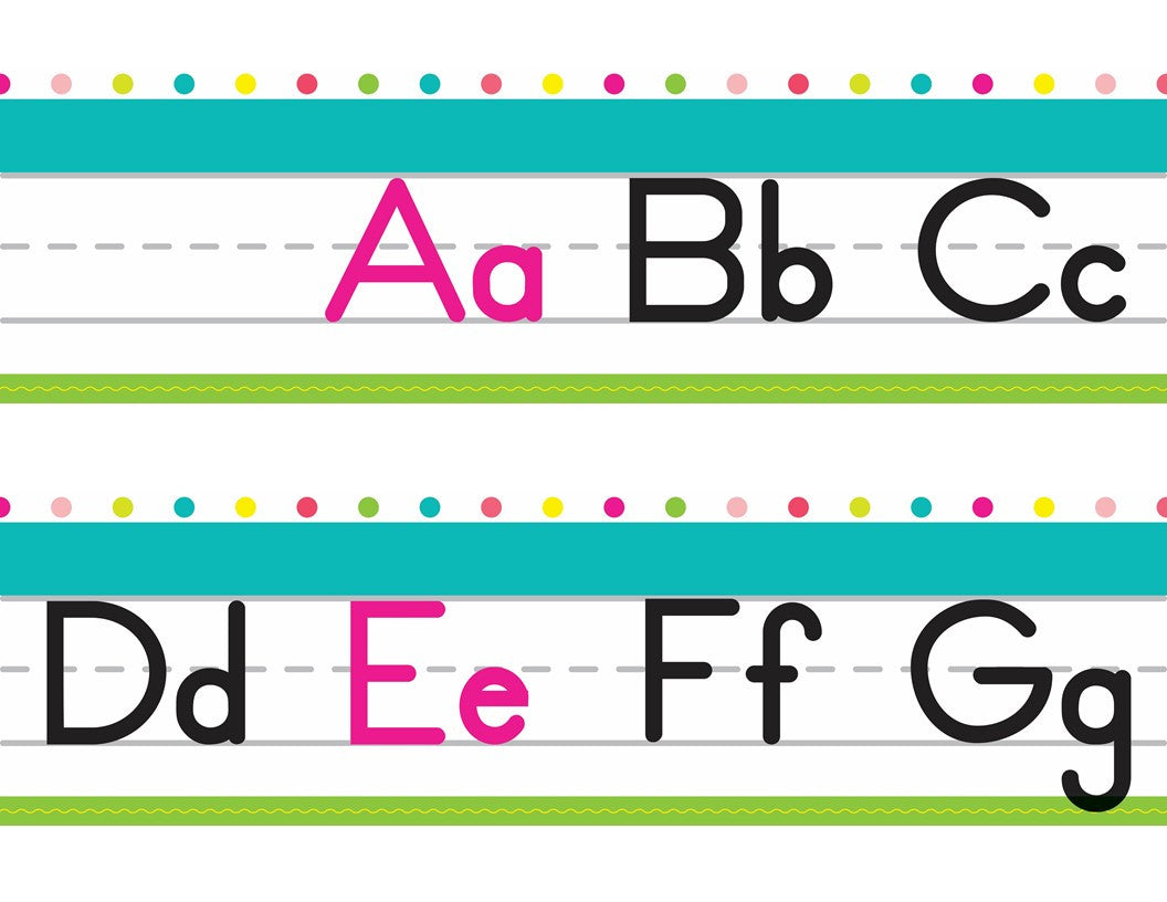 Cursive and Manuscript Alphabet Line | Pina Colada Pineapple ...