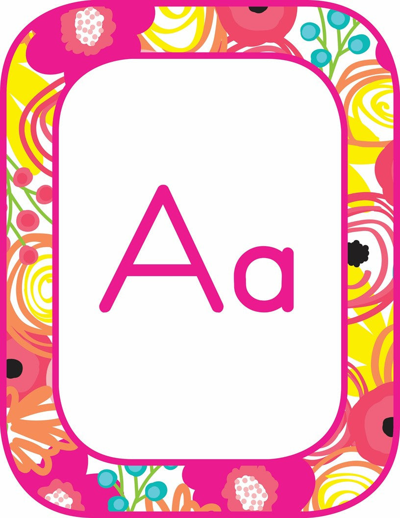 Manuscript Alphabet Cards | Pina Colada Pineapple | Schoolgirl Style