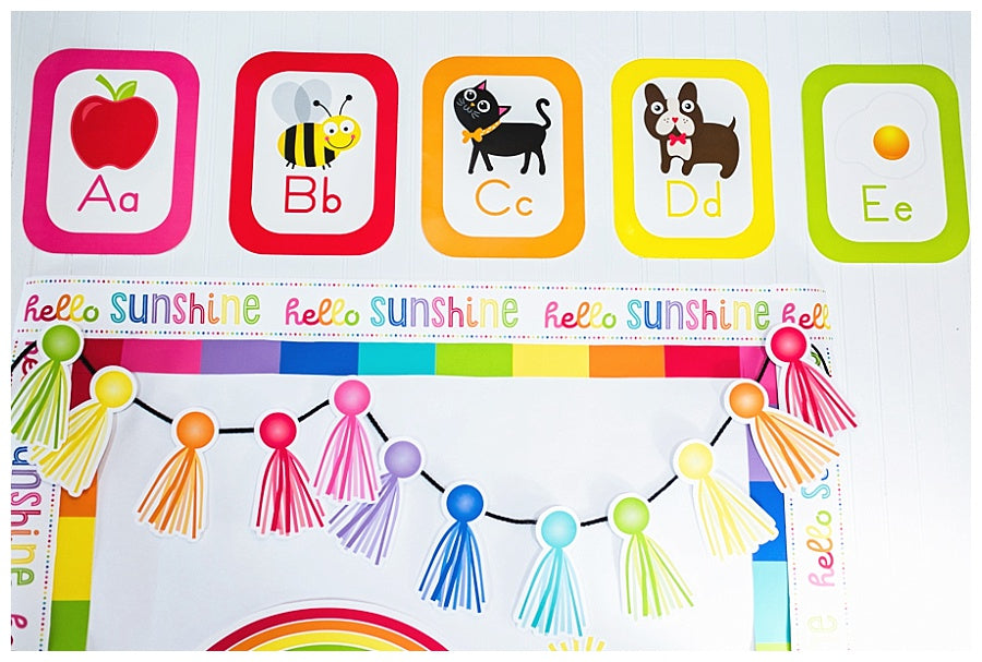 Hello Sunshine Rainbow | Full Printable Classroom Decor Bundle ...