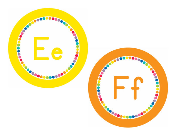 Word Wall Headers | Rainbow Classroom Decor | Schoolgirl Style