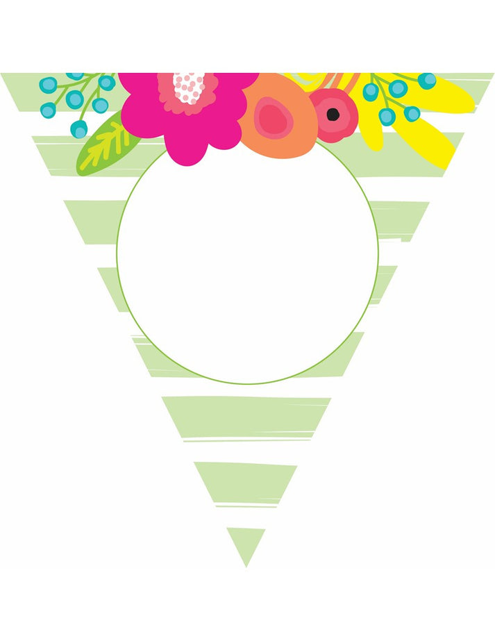 Pennant Banners- Editable | Pina Colada Pineapple | Schoolgirl Style