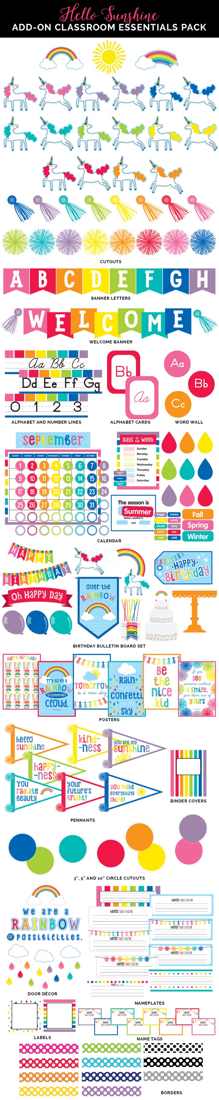 Hello Sunshine Classroom Decor – Schoolgirl Style