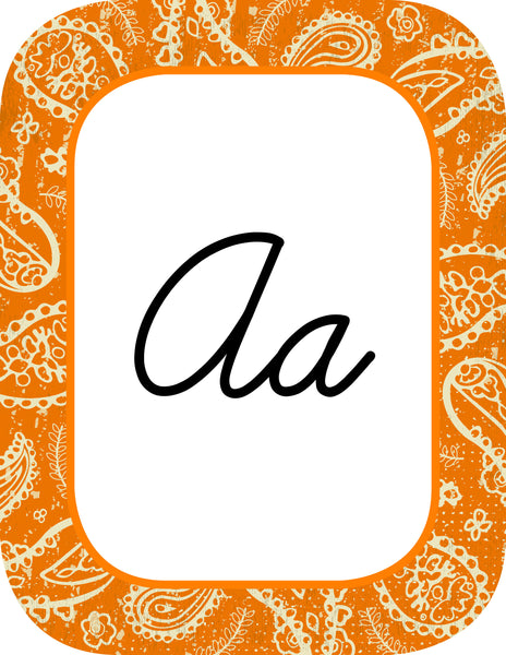 Cursive Alphabet Cards | Under the Boardwalk | Schoolgirl Style