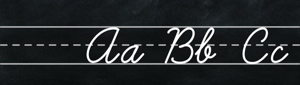 Cursive Alphabet Line|UPRINT – Schoolgirl Style