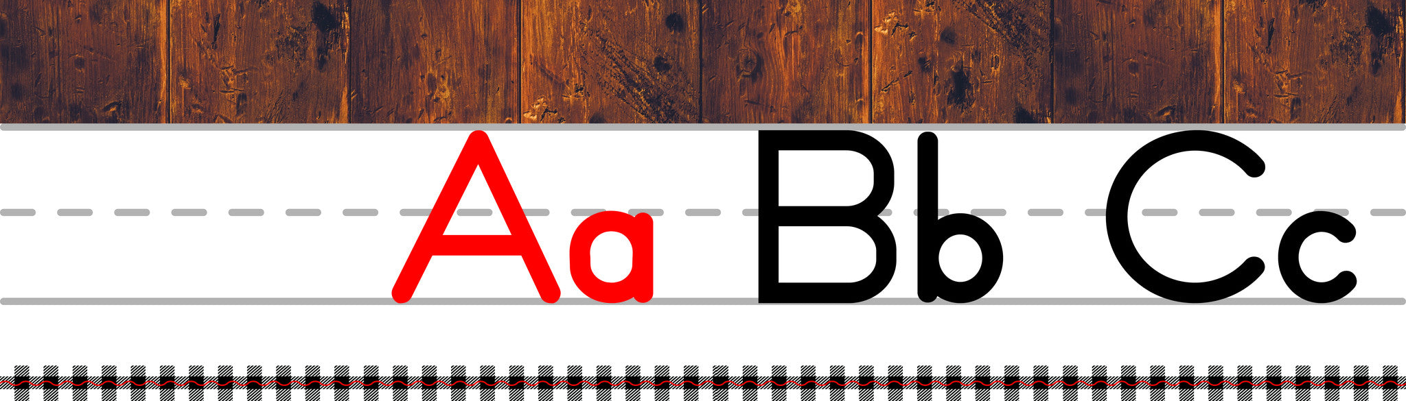 Cursive Alphabet Line | Happy Camper | Schoolgirl Style