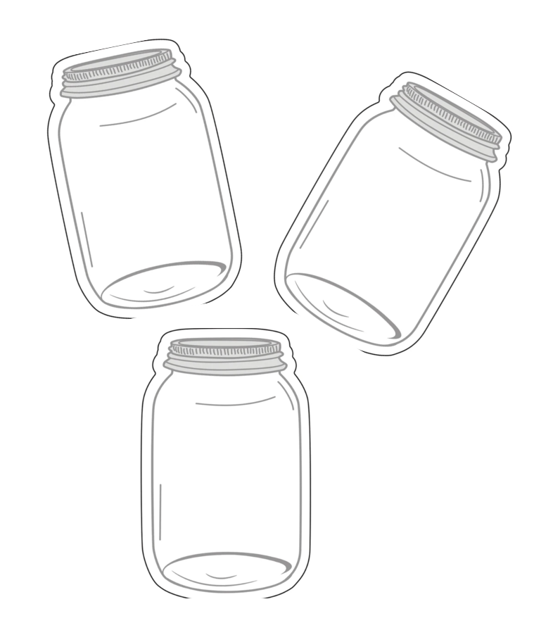Jar Clipart Black And White