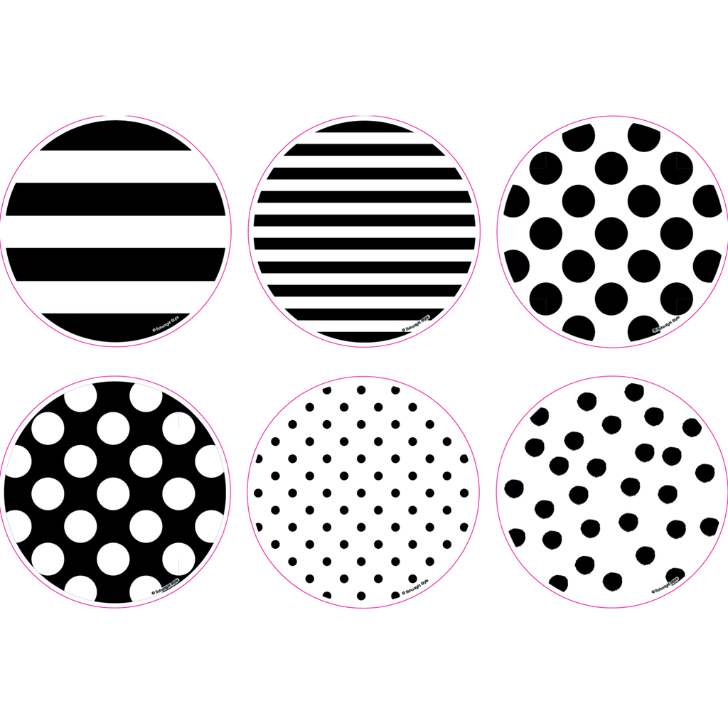 Designer Dot Cut-Outs | Black, White and Stylish Brights | UPRINT | Sc ...