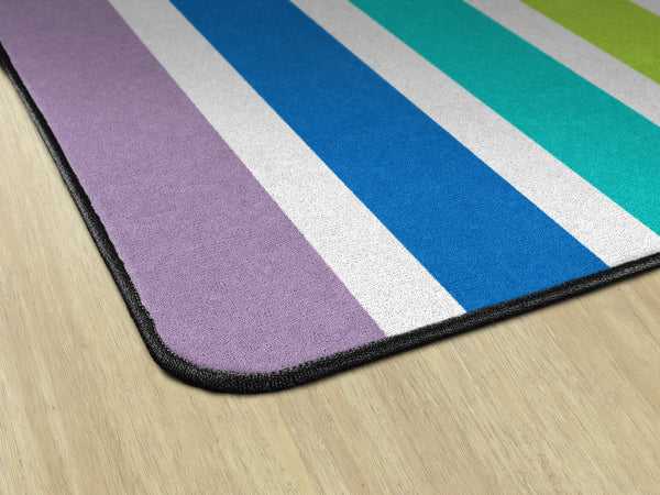 Bright Striped | Rainbow | Classroom Rug | Schoolgirl Style