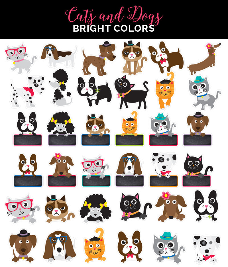 Cats and Dogs | Full Printable Classroom Decor Bundle | Printable Clas ...