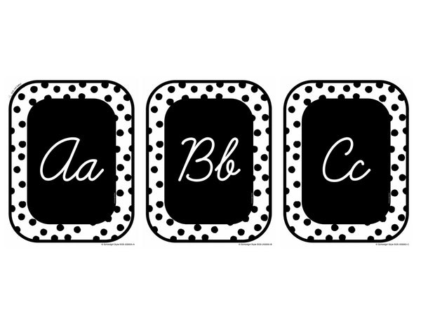 OOPS-A-DAISY Cursive Alphabet Cards|Schoolgirl Style