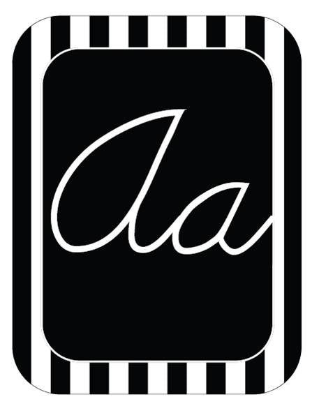 Alphabet Letters - Cursive | Totally Teamwork | Schoolgirl Style