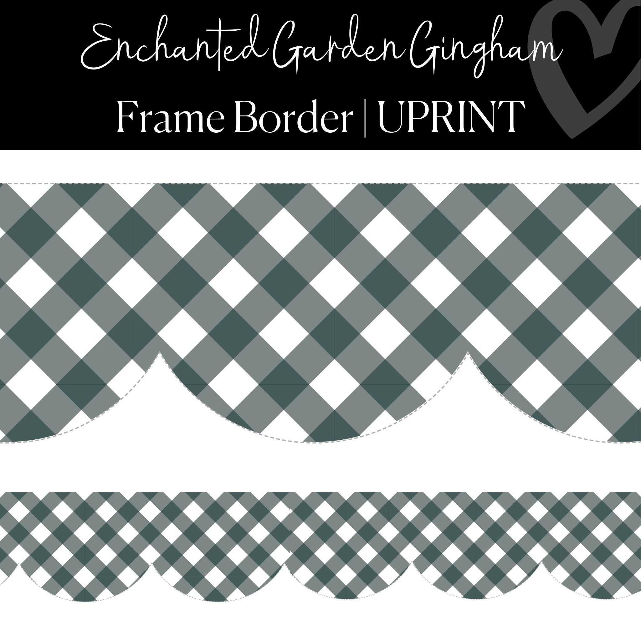 Green Checkered Border