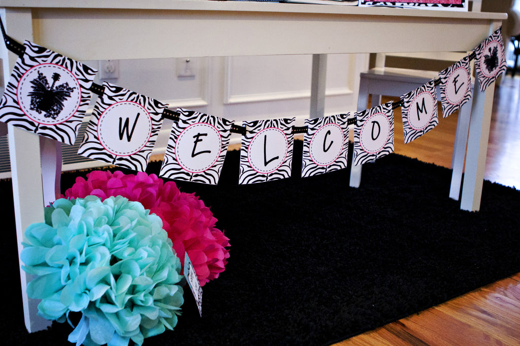 Rock Star Welcome Banner {UPRINT} – Schoolgirl Style