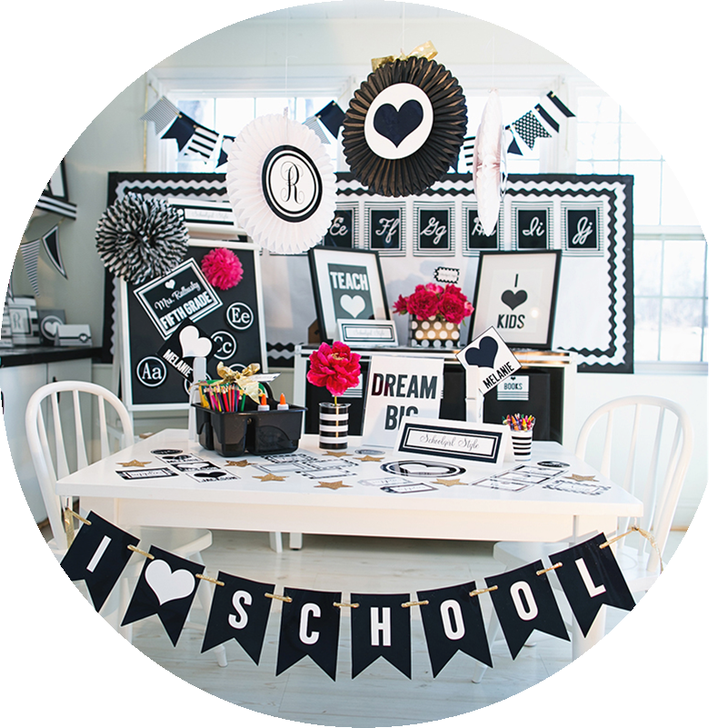 I Heart School | Full Printable Classroom Decor Bundle | Printable Cla ...