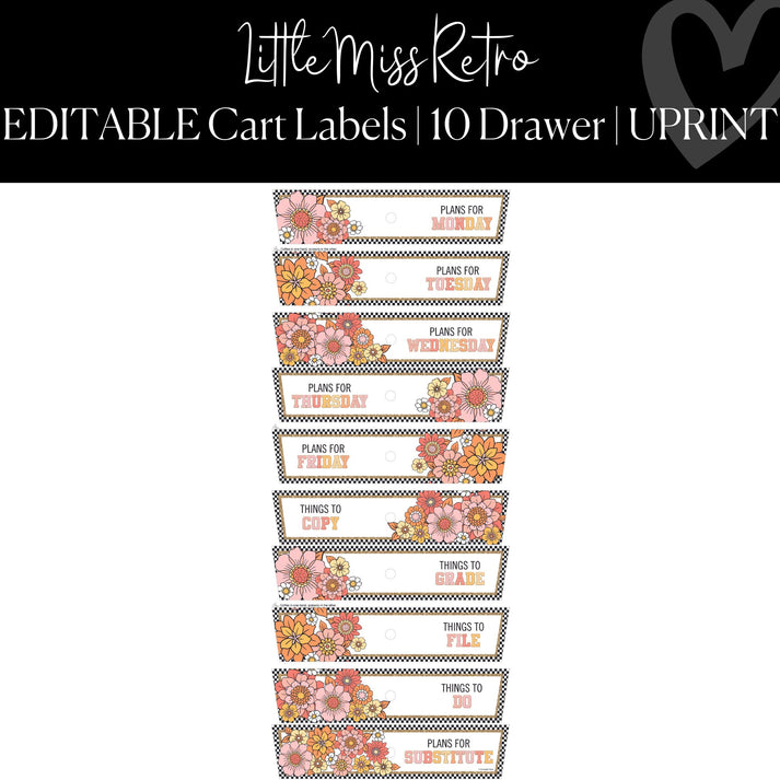 Little Miss Retro | Full Printable Classroom Decor Bundle – Schoolgirl ...
