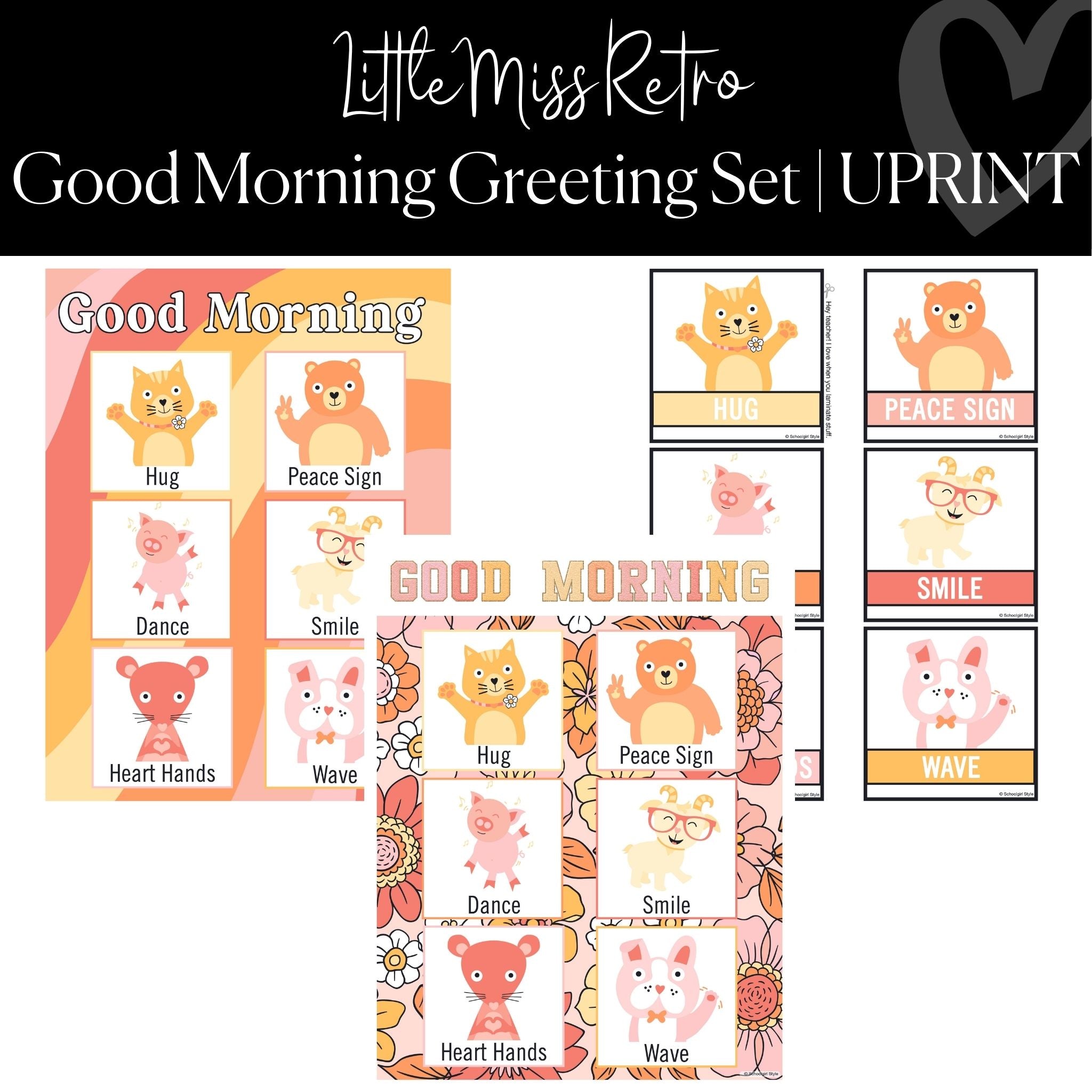 Good Morning Greeting Set |Schoolgirl Style