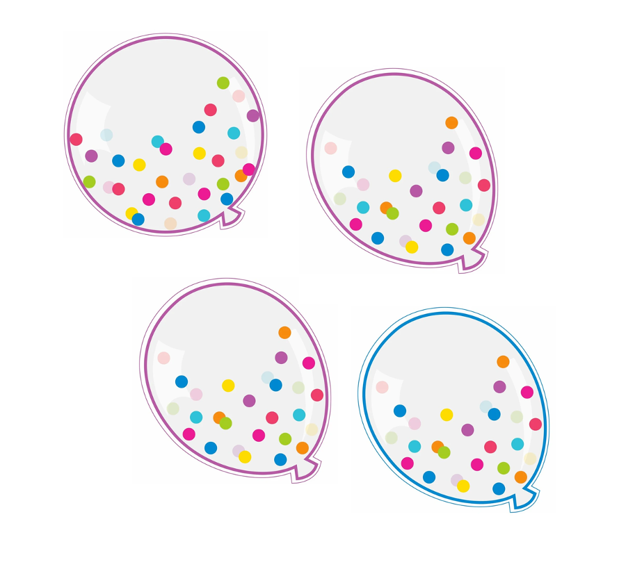 Neon Balloon Cutouts | Neon Pop | UPRINT | Schoolgirl Style
