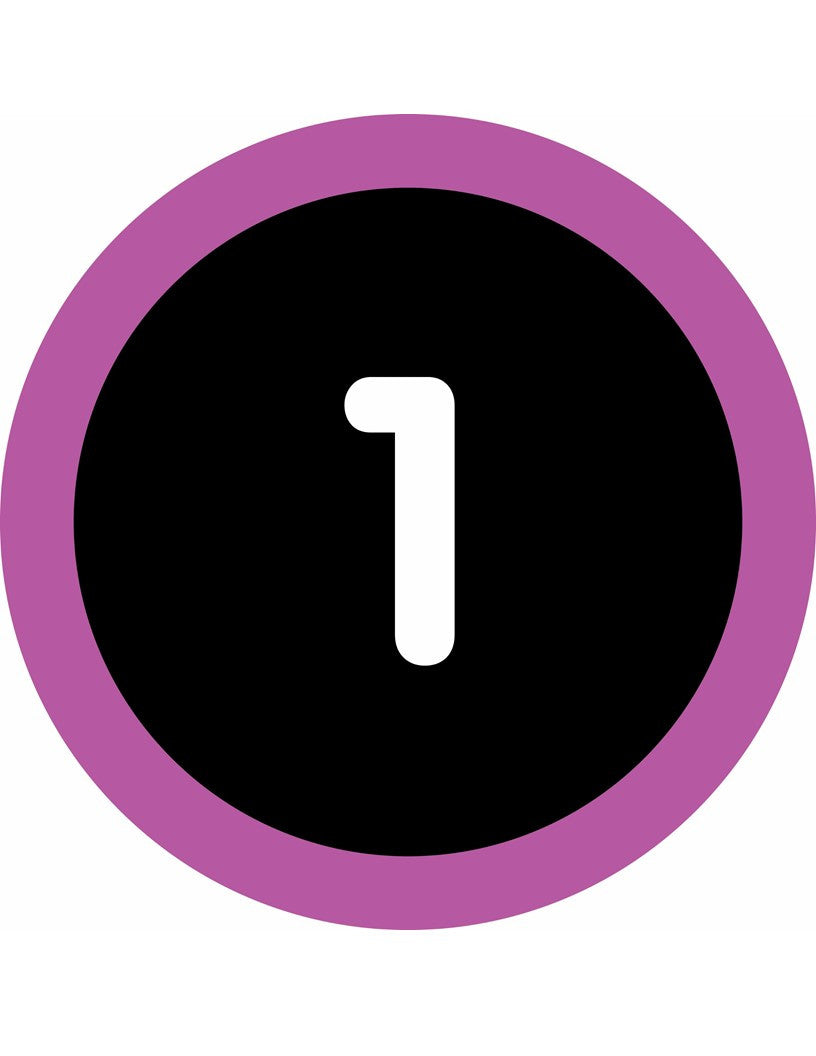 Number Circles 1-31 | Neon Pop | Schoolgirl Style