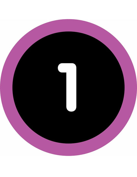 Number Circles 1-31 | Neon Pop | Schoolgirl Style