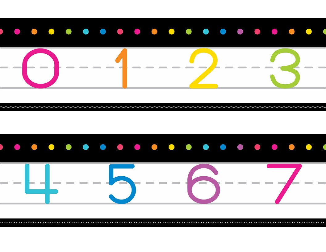 Number Line 0-120 | Neon Pop | Schoolgirl Style
