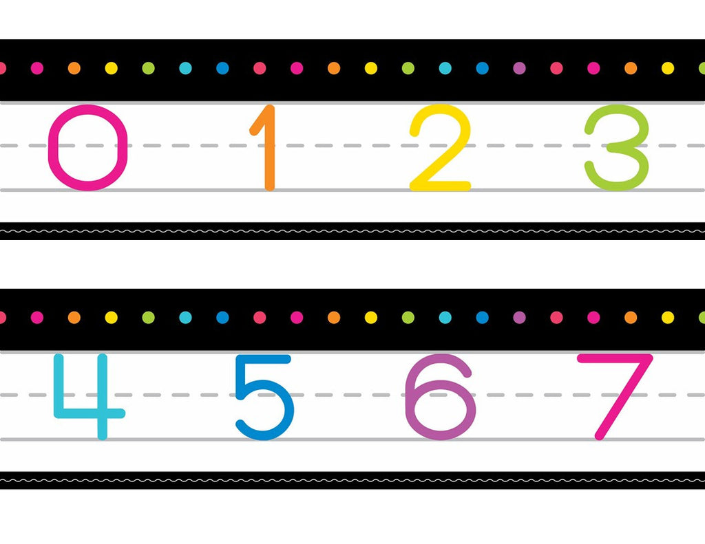 Number Line 0-120 | Neon Pop | Schoolgirl Style
