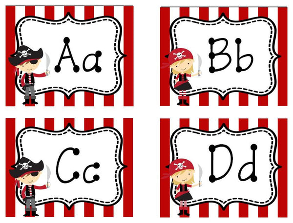 Word Wall Labels | Pirate | Schoolgirl Style
